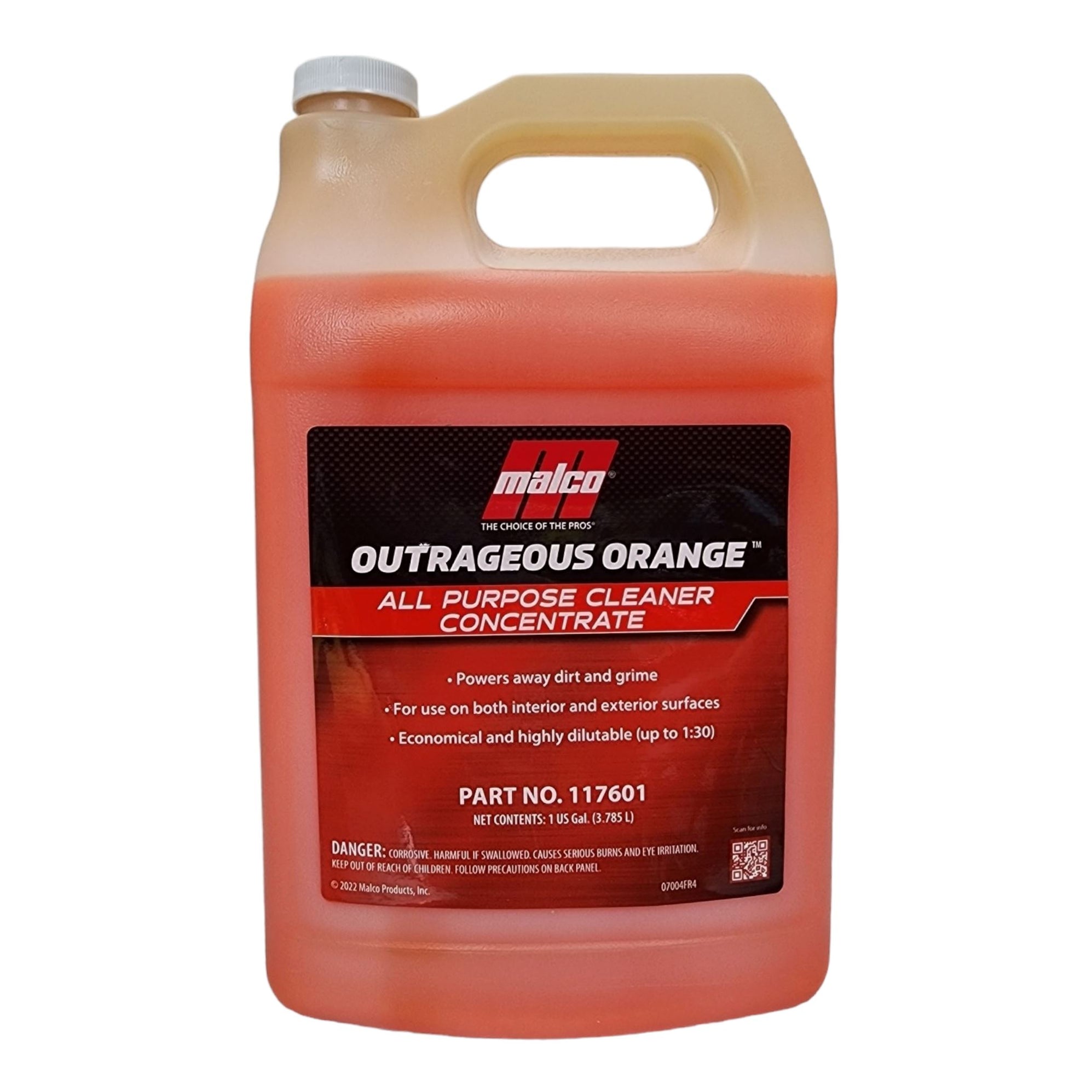 MALCO OUTRAGEOUS ORANGE™ ALL-PURPOSE CLEANER CONCENTRATE — Detailers Choice Car Care